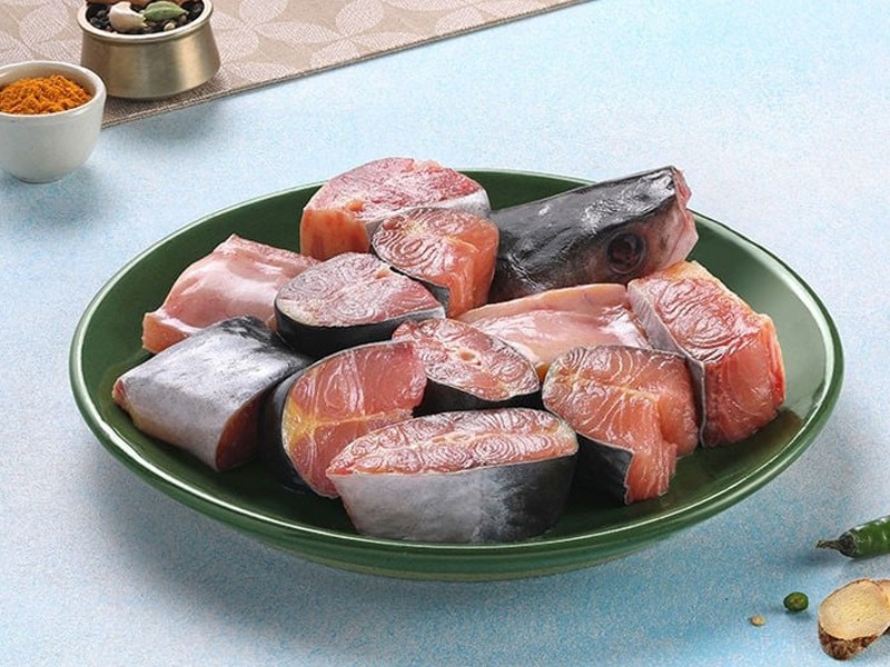 Fresh Today - River Pangash Fish Steak (include head pieces)