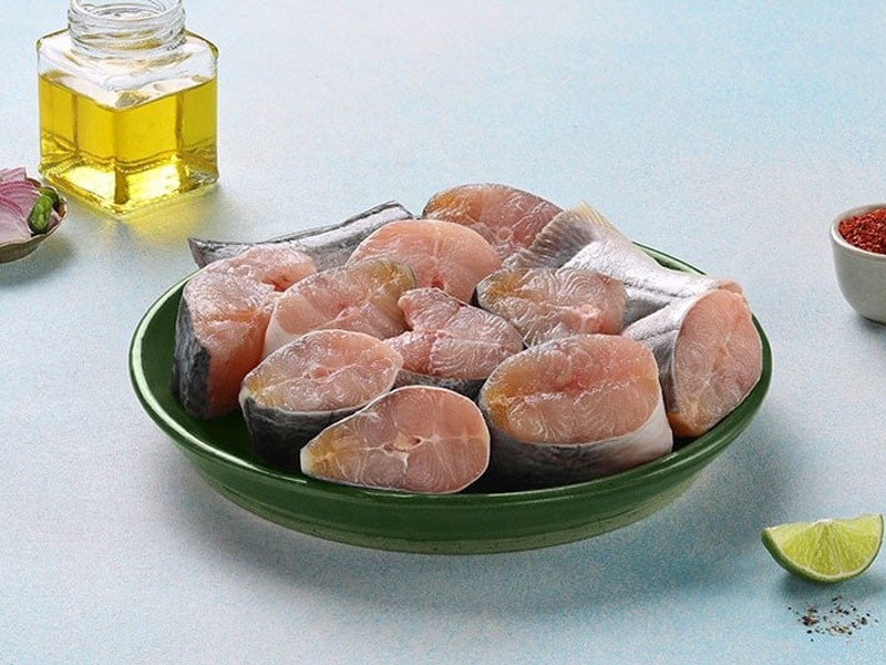 Fresh Today - River Ayer Fish (Small) Steaks (Include Head)