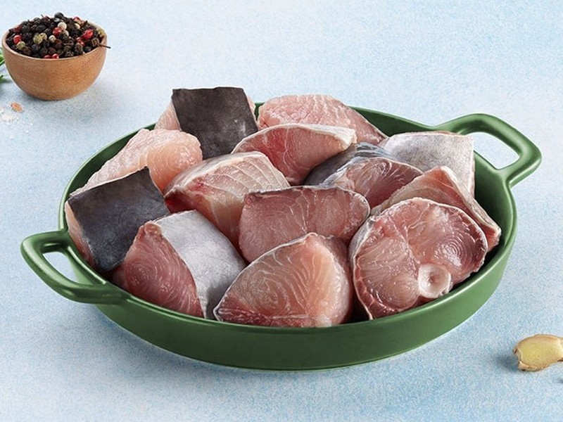 Fresh Today - River Pangash Fish Curry Cut (include head pieces)