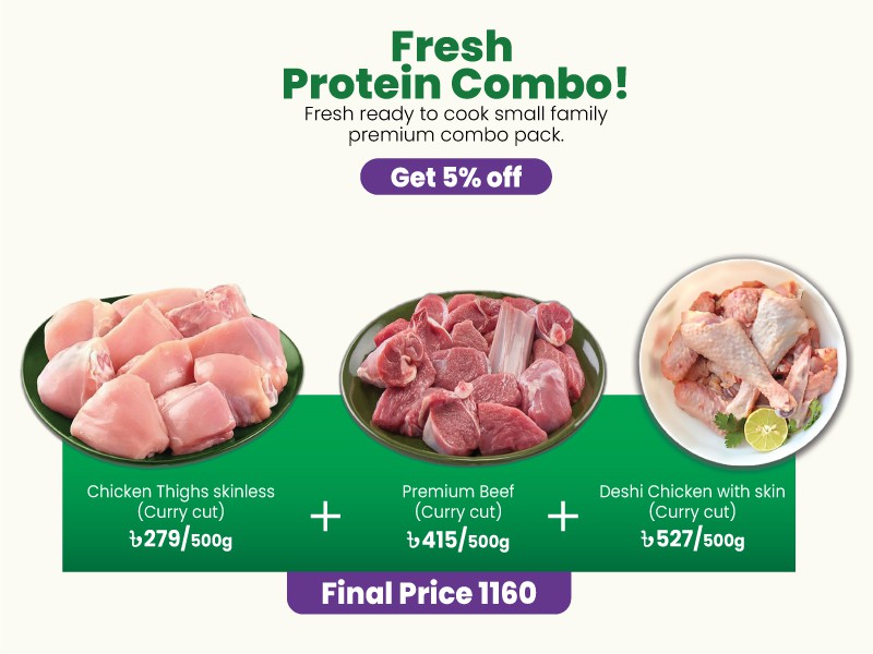 Fresh Today - Fresh Protein Combo 4 (Chicken Thai Skinless Curry Cut ...